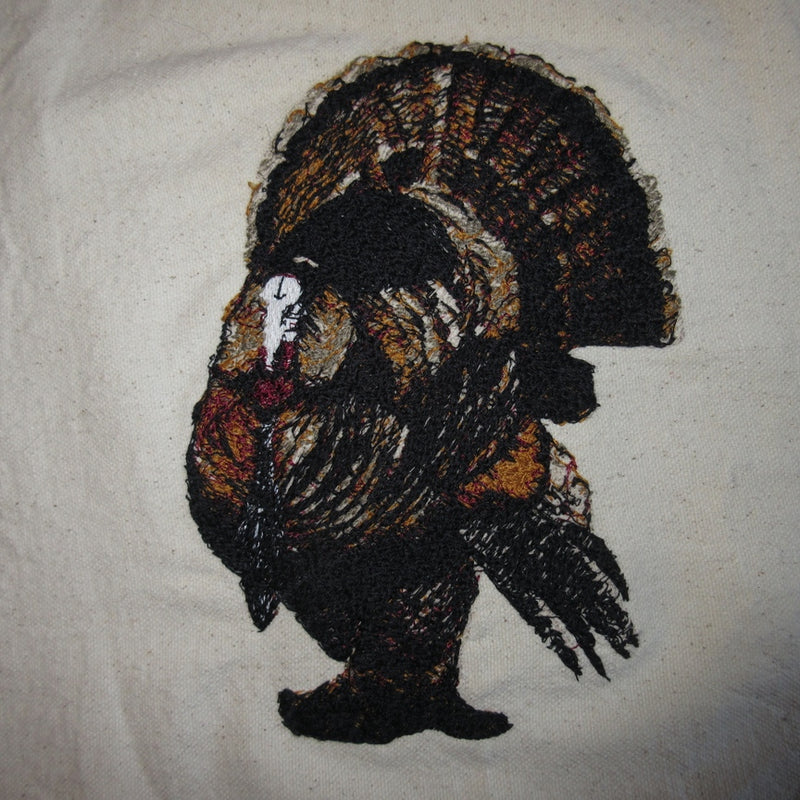 Turkey Embroidery Is Finished And Ready To Go! – Handes of a Woman