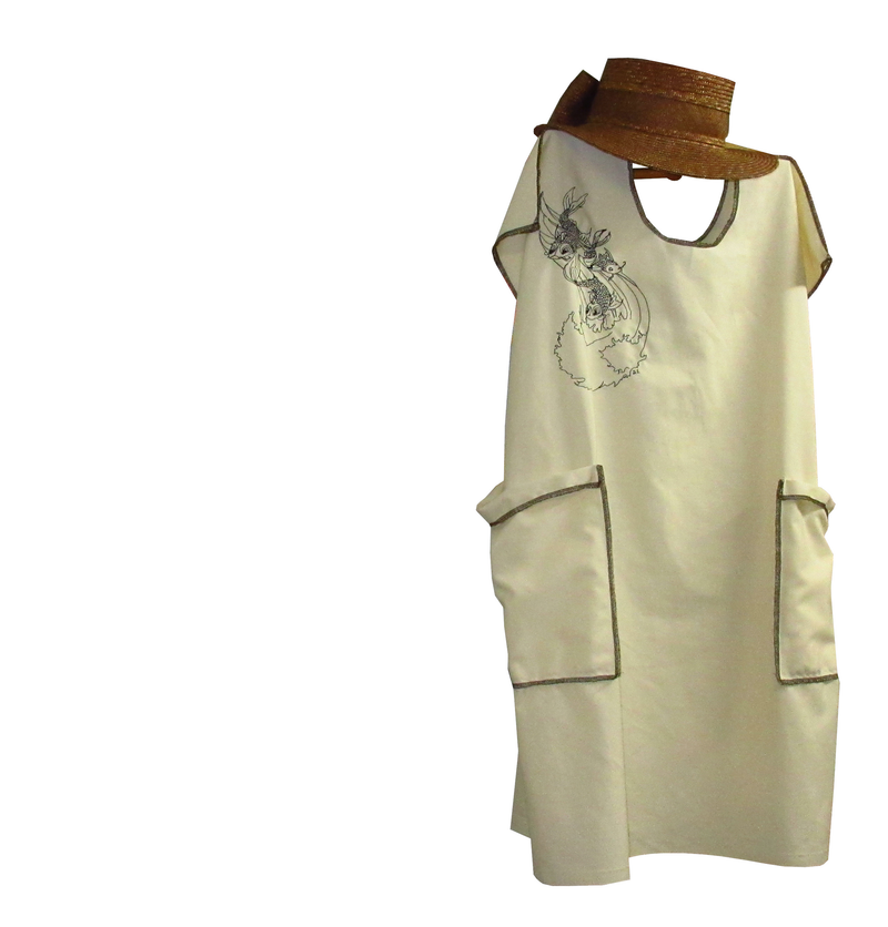 Inside-Out Dress With Fish Tattoo By Artist Colene Beck And ...