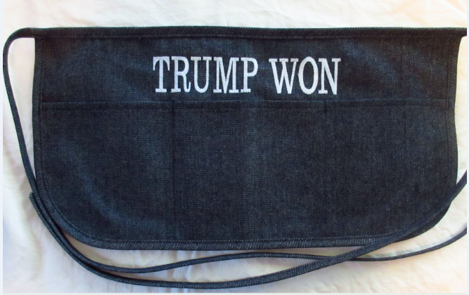 TRUMP WON Apron – Handes of a Woman